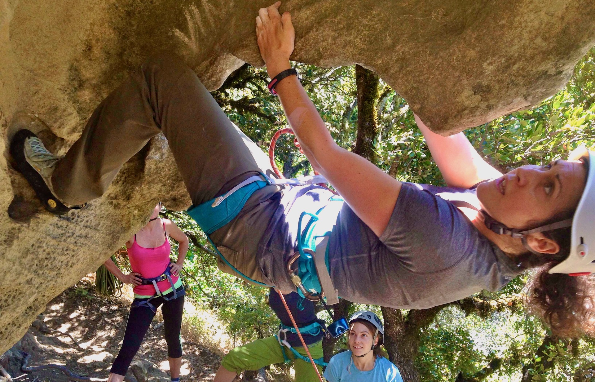 rock climbing at castle rock