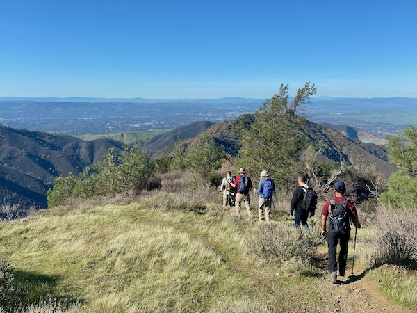 hiking at Mt Diablo